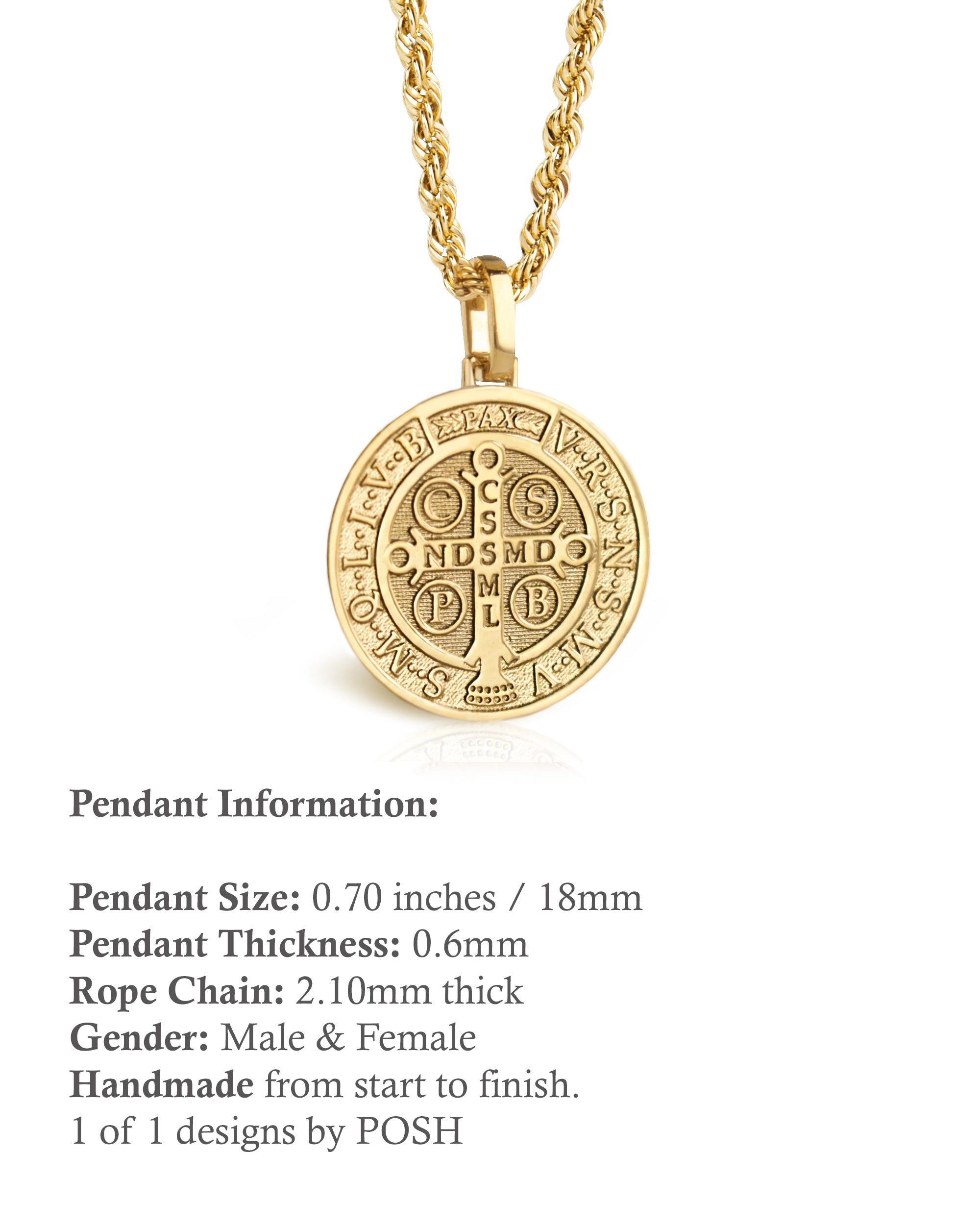 ST. BENEDICT NECKLACE Danelian Jewelry