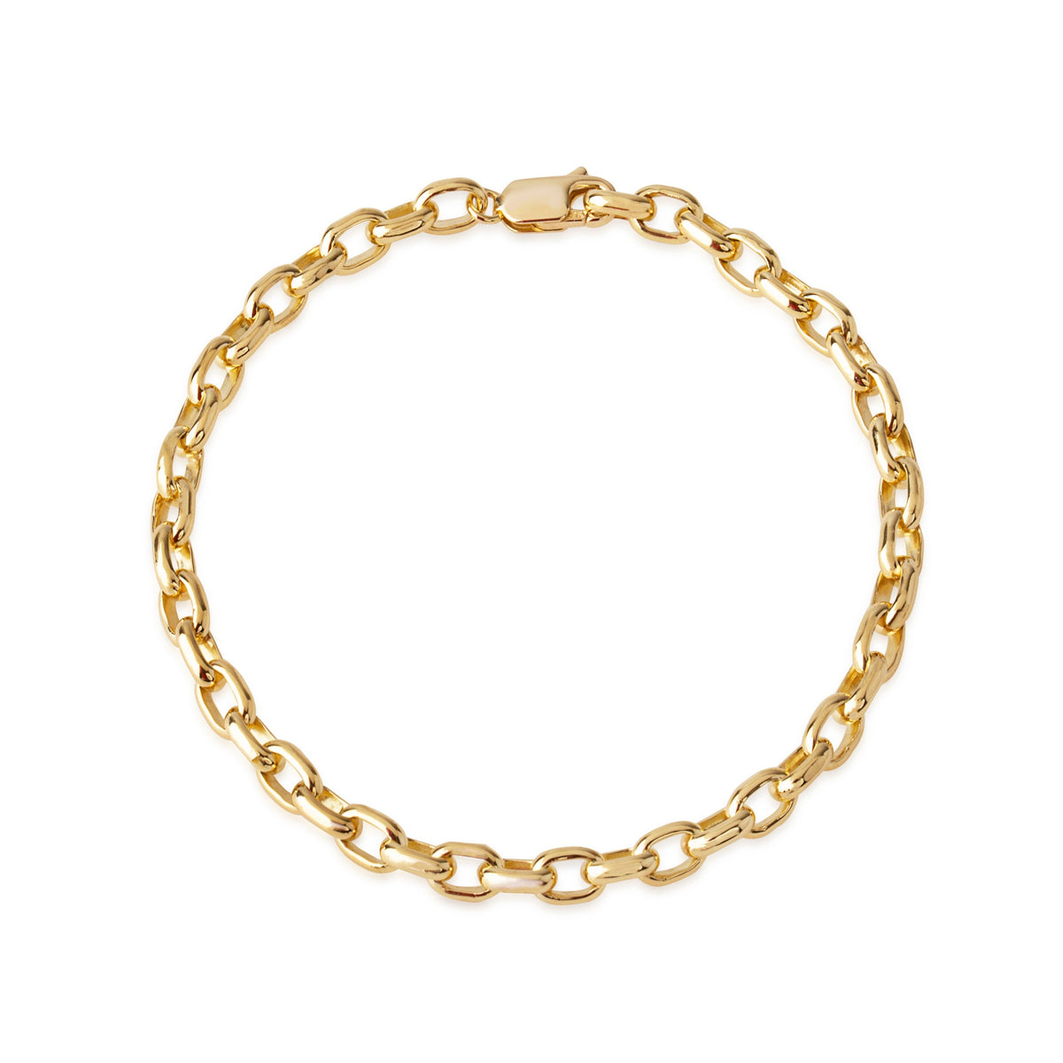 HANDMADE ROLO BRACELET - HEAVY ROLO GOLD BRACELET BY DANELIAN JEWELRY ...