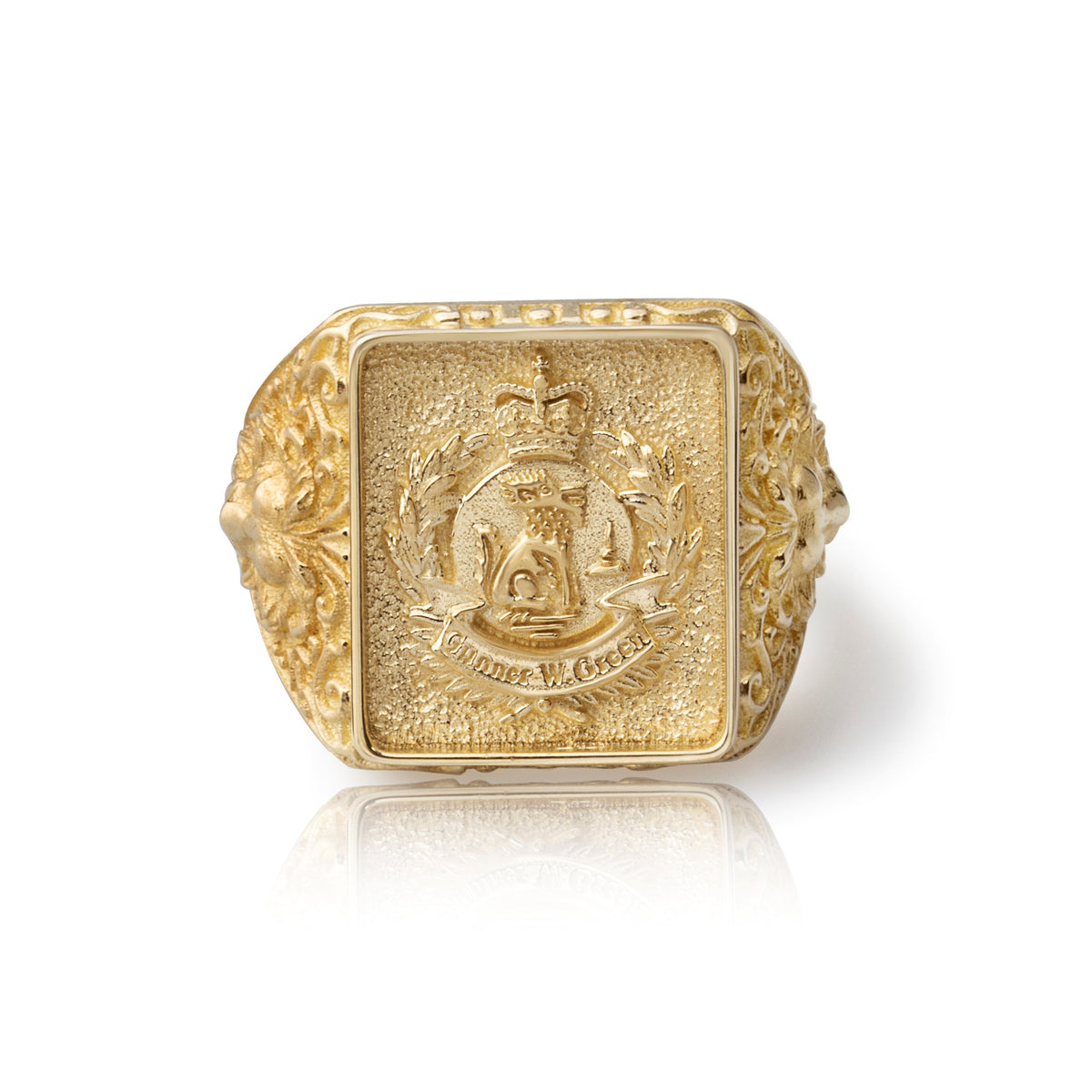 SQUARE FAMILY CREST RING – Danelian Jewelry